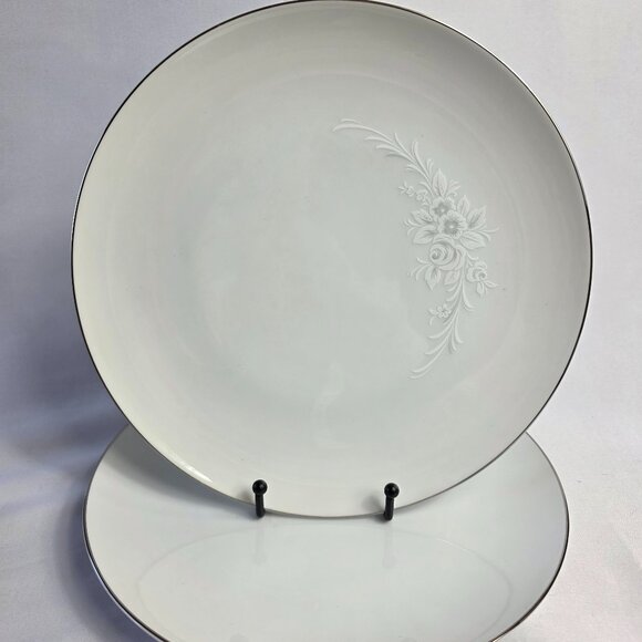 Sango | Dining | Two Sango Cantata Dinner Plates White With White Gray ...